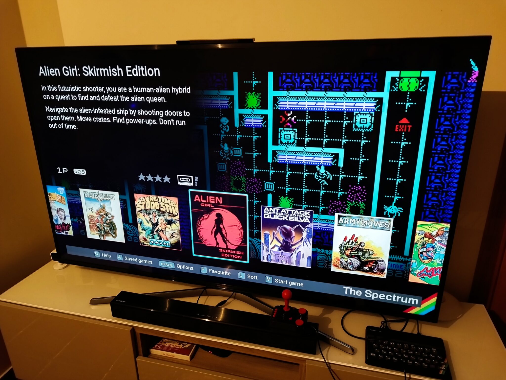 C64 mini joystick's in The Spectrum - Perdigaos Arcade